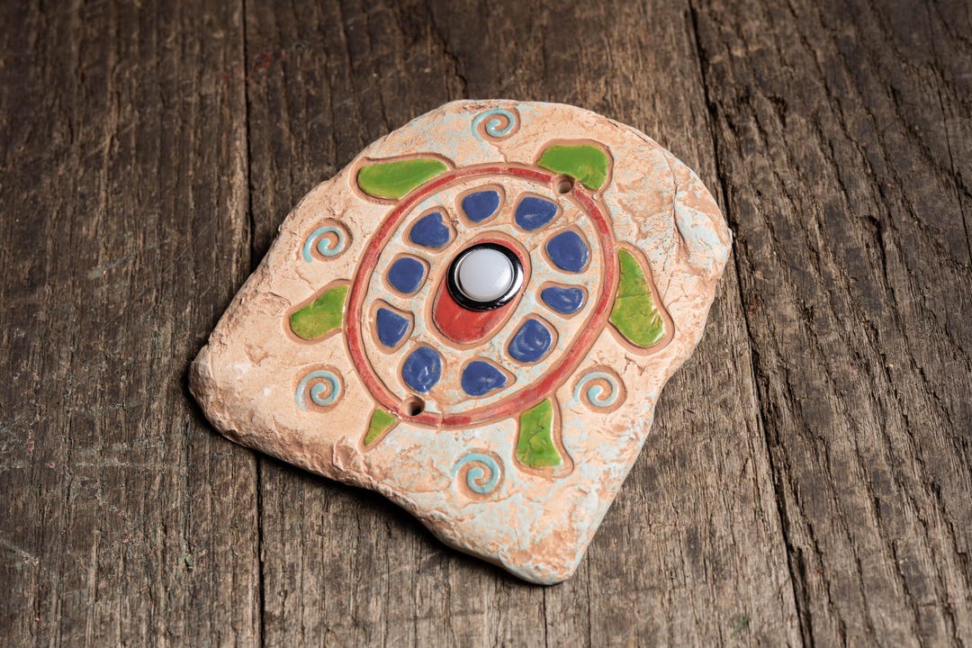 Ceramic Tortoise Doorbell Plate - Etsy