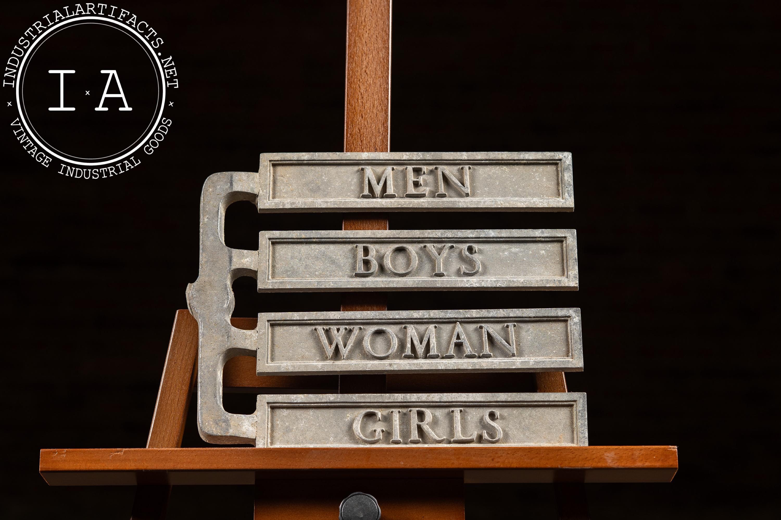 Antique Restroom Sign Foundry Mold - Etsy