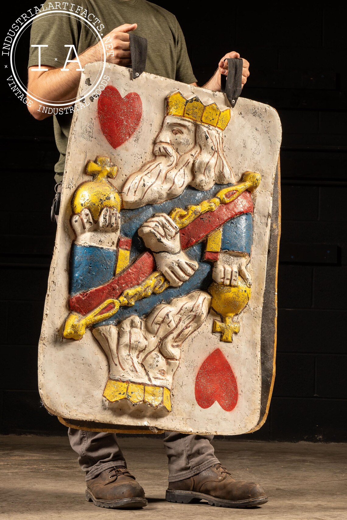 Vintage Molded King of Hearts Costume - Etsy