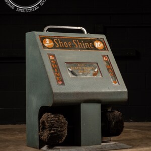Vintage Coin-op Shoe Shine Machine - Etsy