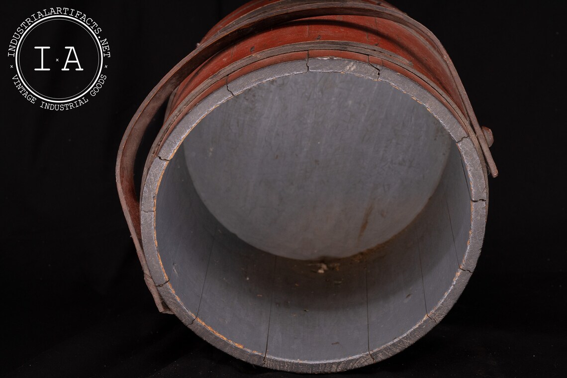 Early American Primitive Firkin Bucket - Etsy