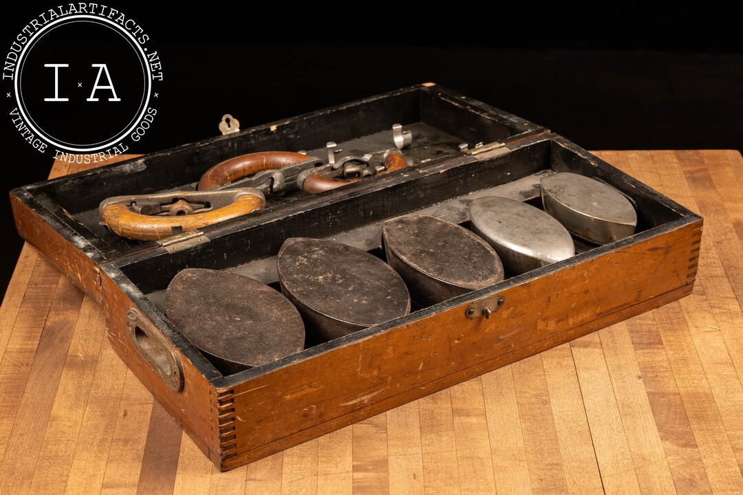 Antique Enterprise Manufacturing Clothing Sadiron Salesman Sample Set ...