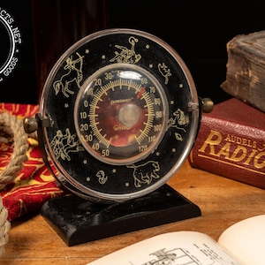 Vintage Zodiac Sign Desktop Thermometer - Etsy