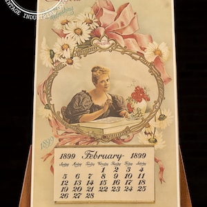 Framed 1899 Reproduction Coca-cola Advertising Calendar - 1973 Reissue ...