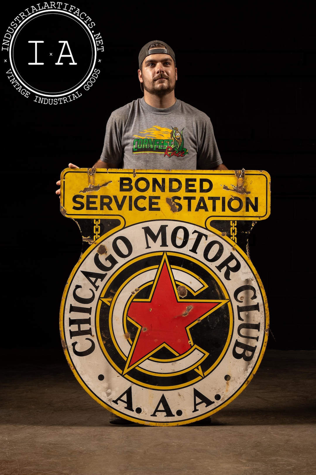 Vintage DSP Chicago Motor Club Service Station Sign - Etsy