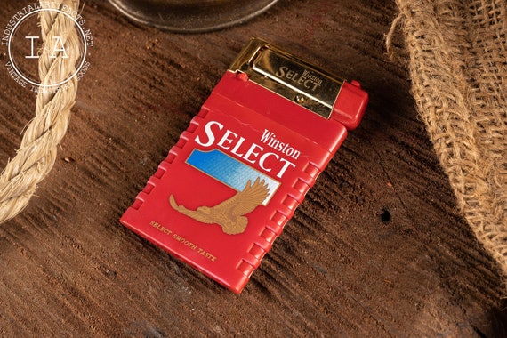 Vintage Winston Select Red Eagle Lighter - Etsy