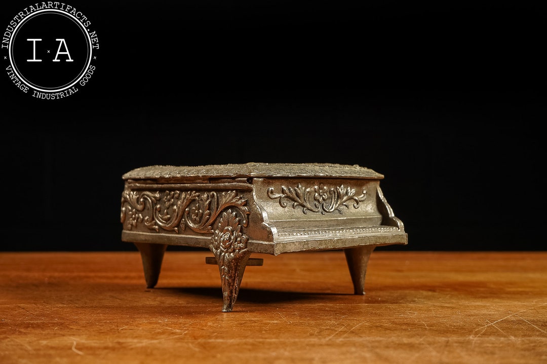 Vintage Brass Grand Piano Music Box - Etsy