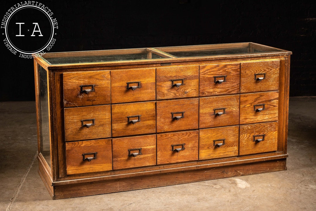 Antique Haberdashery Cabinet - Etsy