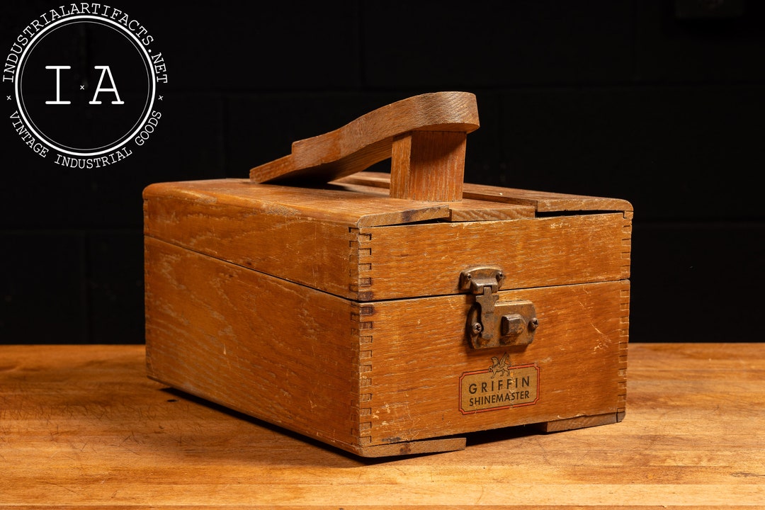 Vintage Griffin Shinemaster Shoeshine Box With Polish and Brushes - Etsy