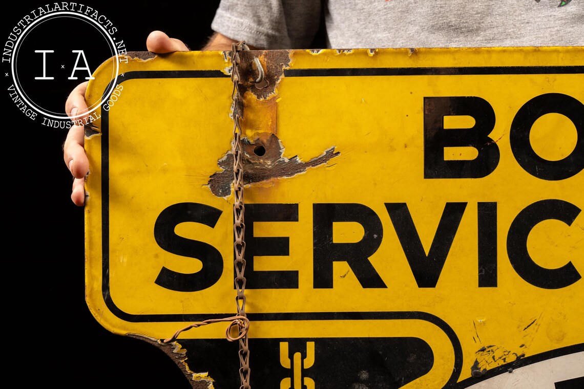 Vintage DSP Chicago Motor Club Service Station Sign - Etsy