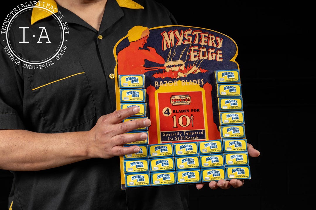 Vintage Mystery Edge Blades Cardstock Point-of-sale Display - Etsy