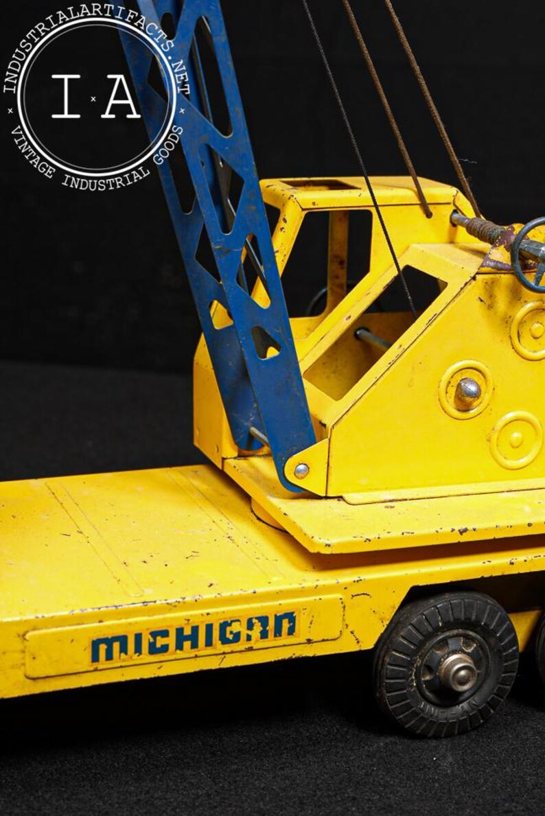 Vintage Michigan Shovel Crane Pressed Steel Toy Truck Model T-24 by Ny ...