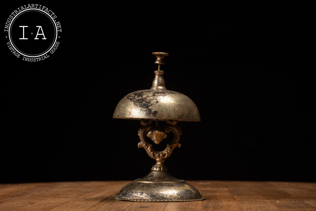 Antique Hotelier Desk Bell - Etsy