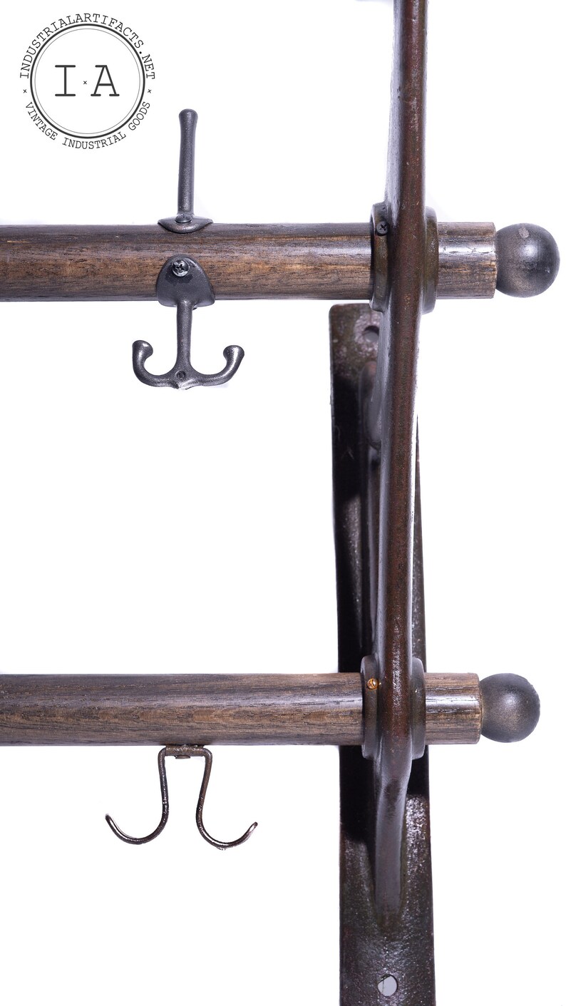 Antique Industrial Barber Shop Coat Rack | Etsy