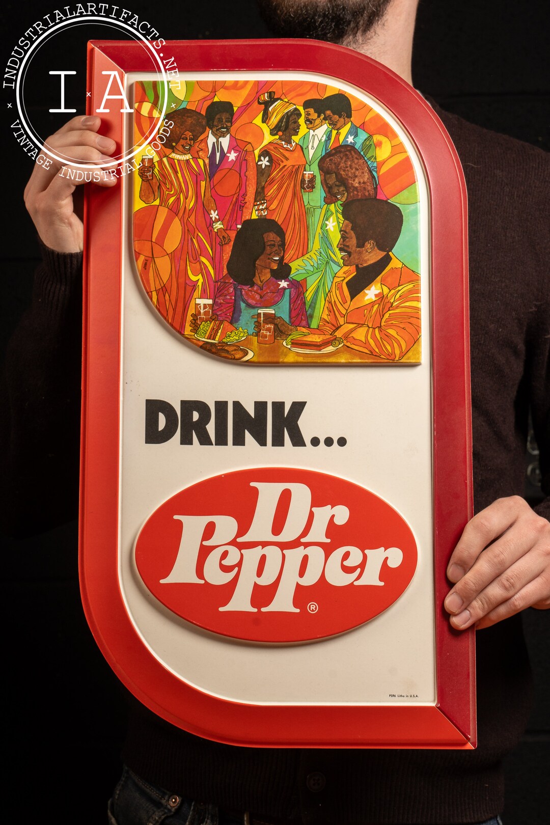 Psychedelic Formed Plastic Dr. Pepper Advertising Sign - Etsy
