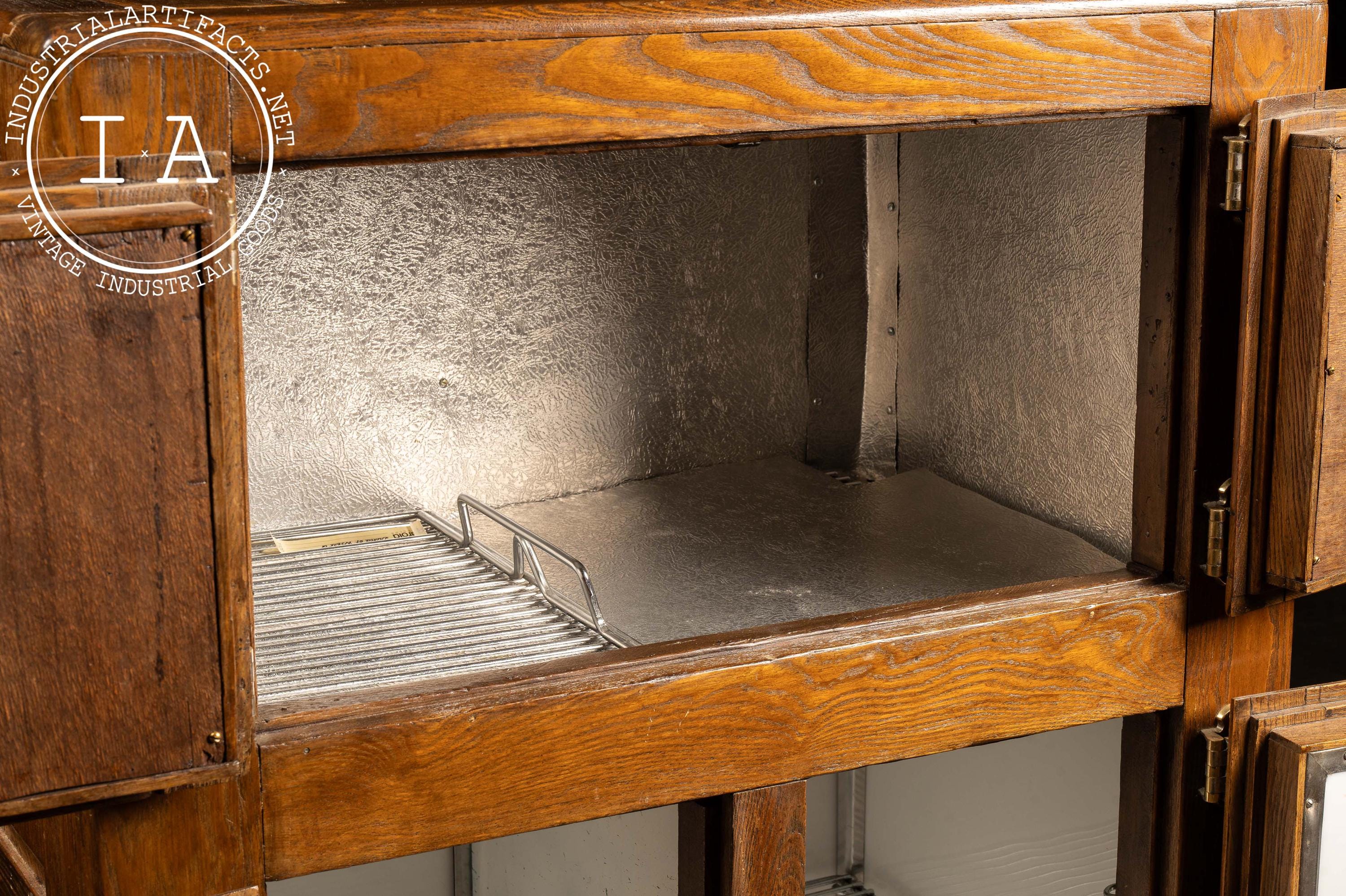 Early 20th Century 4-door Oak Ice Box - Etsy