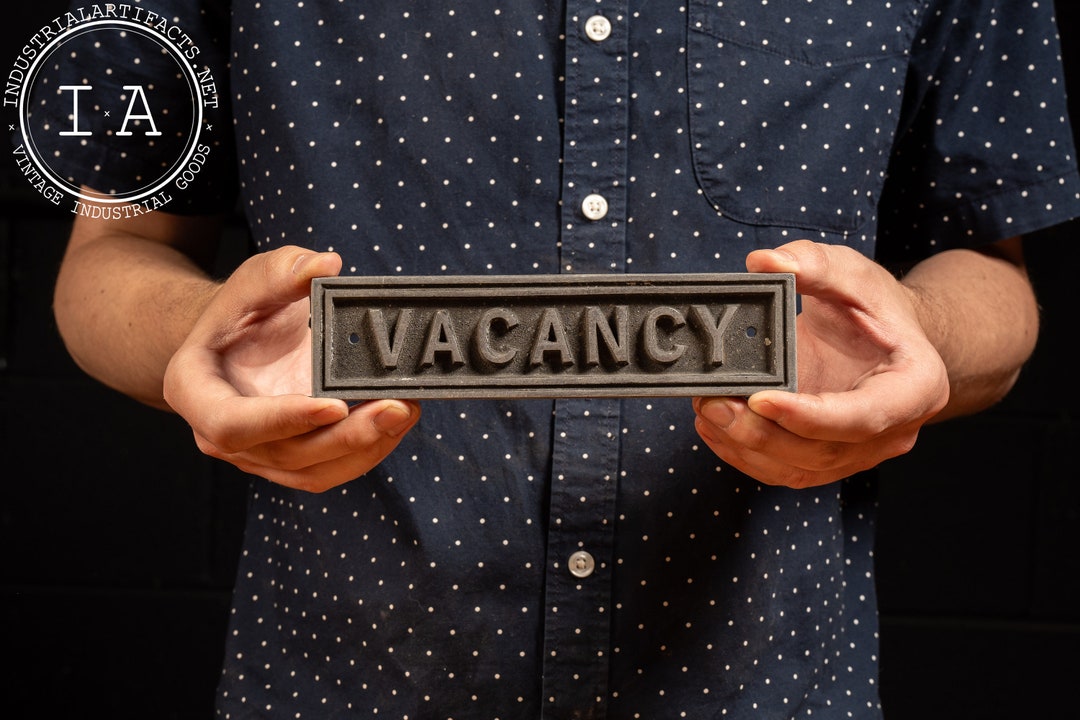 Vintage Aluminum "vacancy" Sign - Etsy
