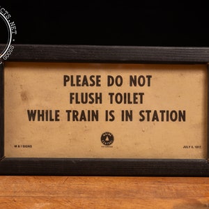 Vintage Framed Pullman Train Car Trolley Sign Reproduction - Etsy