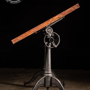 Vintage Adjustable Height Industrial Drafting Table With Cast - Etsy