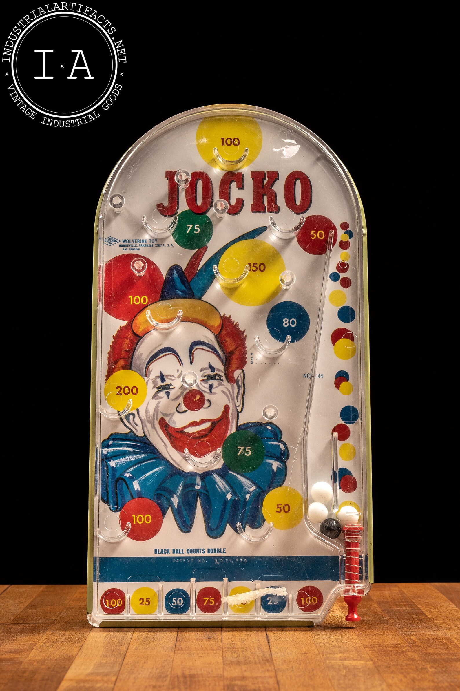 Vintage Circus Jocko the Clown Portable Pinball Game - Etsy