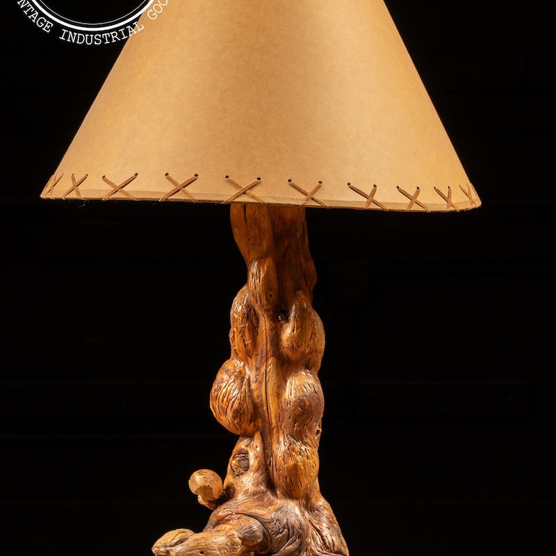 Burl Lamp - Etsy