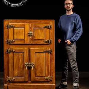 Early 20th Century 4-door Oak Ice Box - Etsy