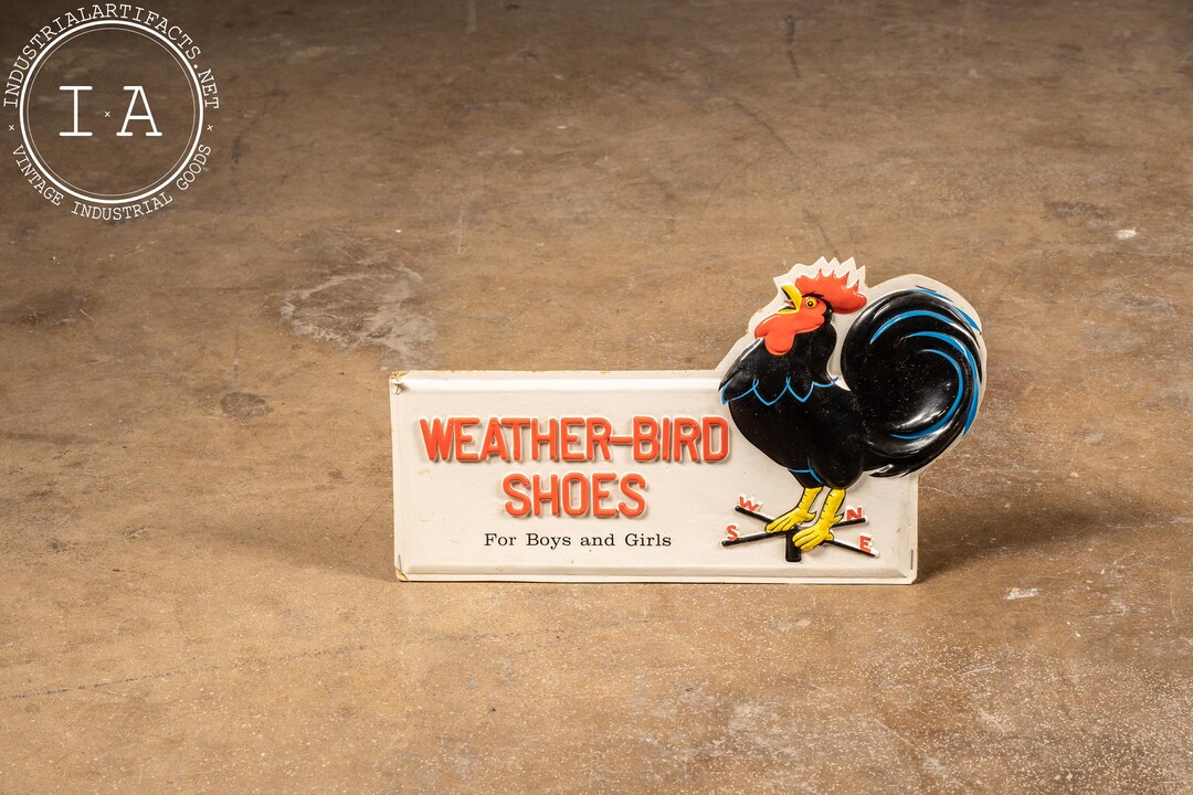 Weather-bird Shoes Advertising Sign - Etsy