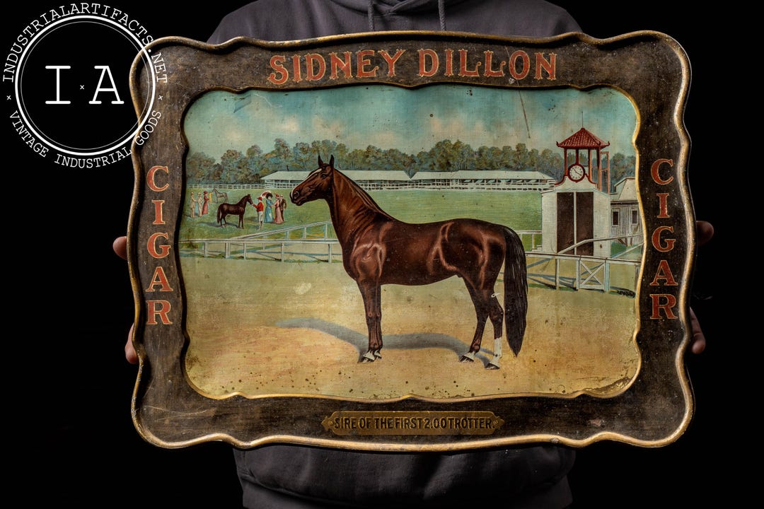Early 20th Century Sidney Dillon Cigars Self-framed Tin Litho ...