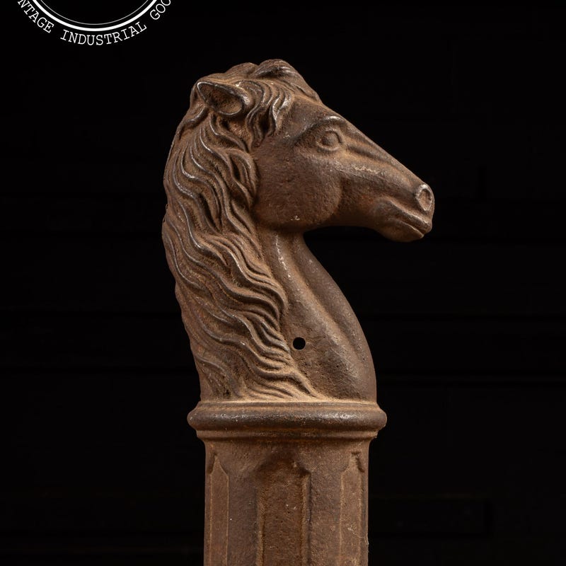 Antique Cast Iron Hitching Post - Etsy