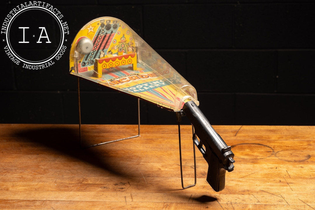 Vintage Tin Litho Shooting Gallery Game - Etsy