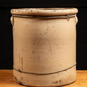 Antique 6-gallon Stoneware Crock With Handles - Etsy