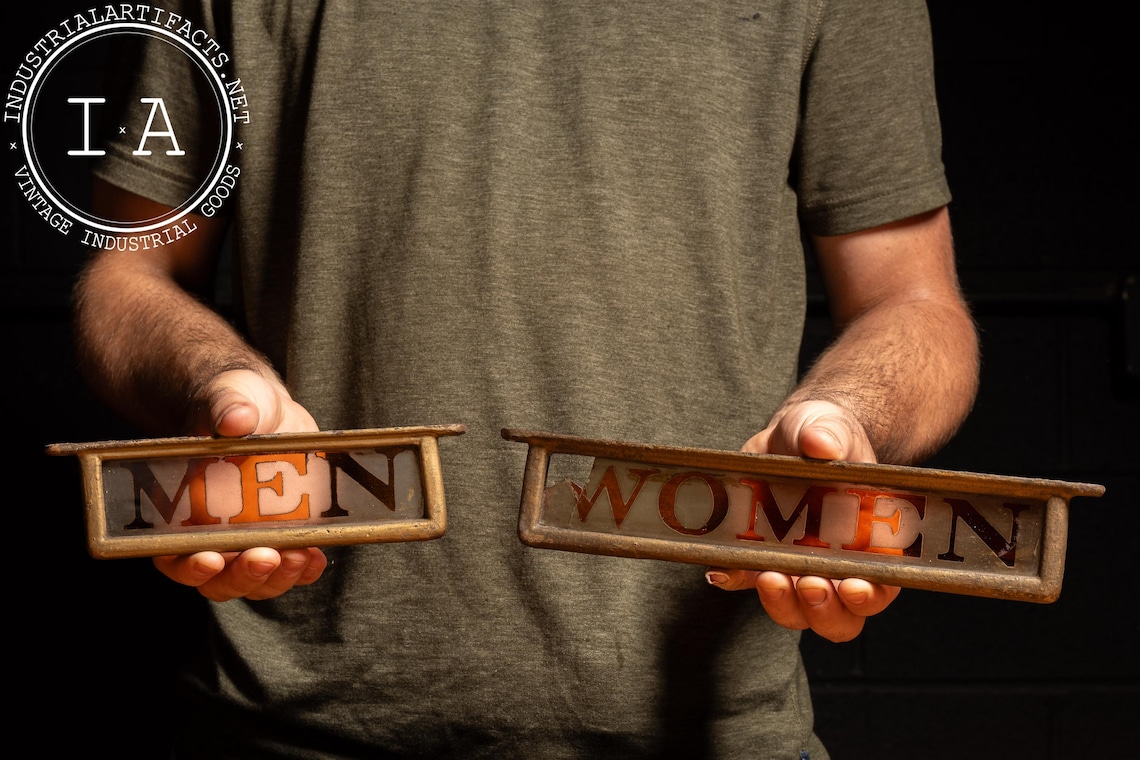 Late 19th Century Stained and Etched Glass "women" Pullman Sign - Etsy