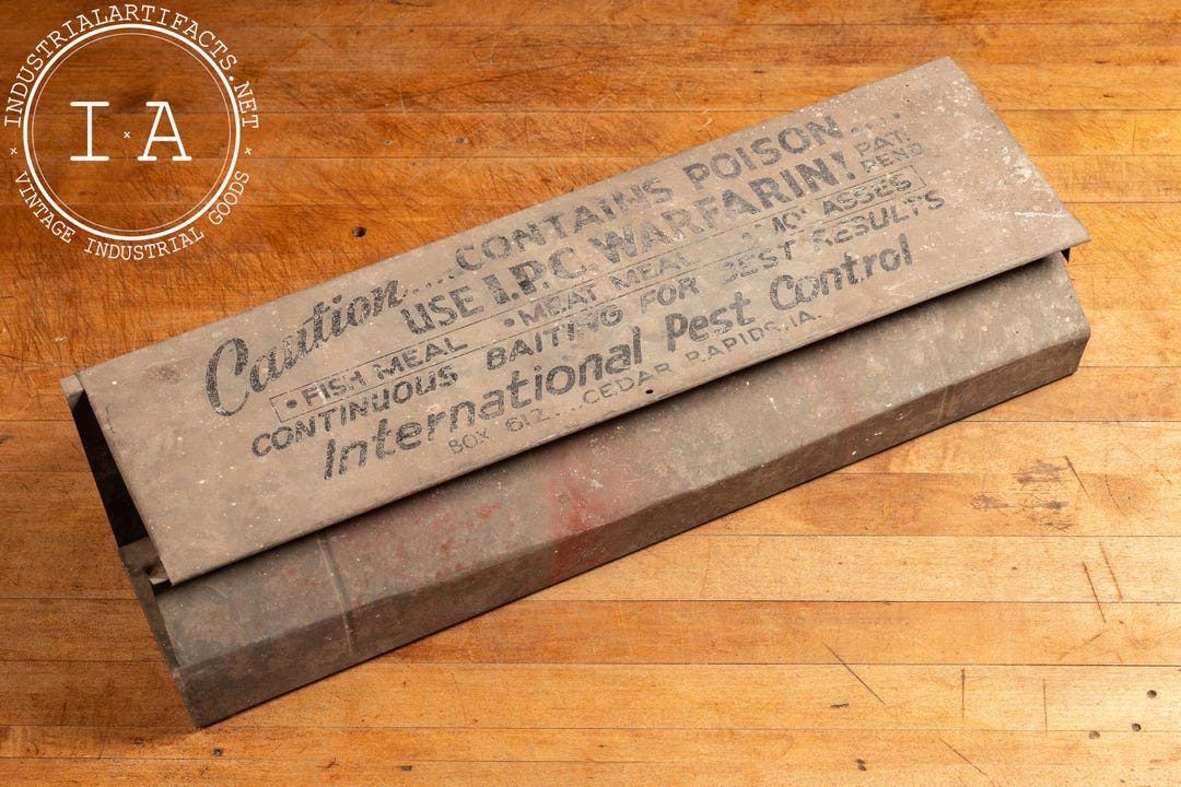 Vintage Tin Pest Control Chemical Box - Etsy