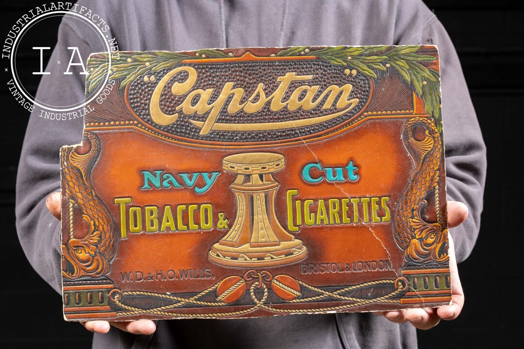 Antique Capstan Tobacco Cardstock Advertising Sign - Etsy