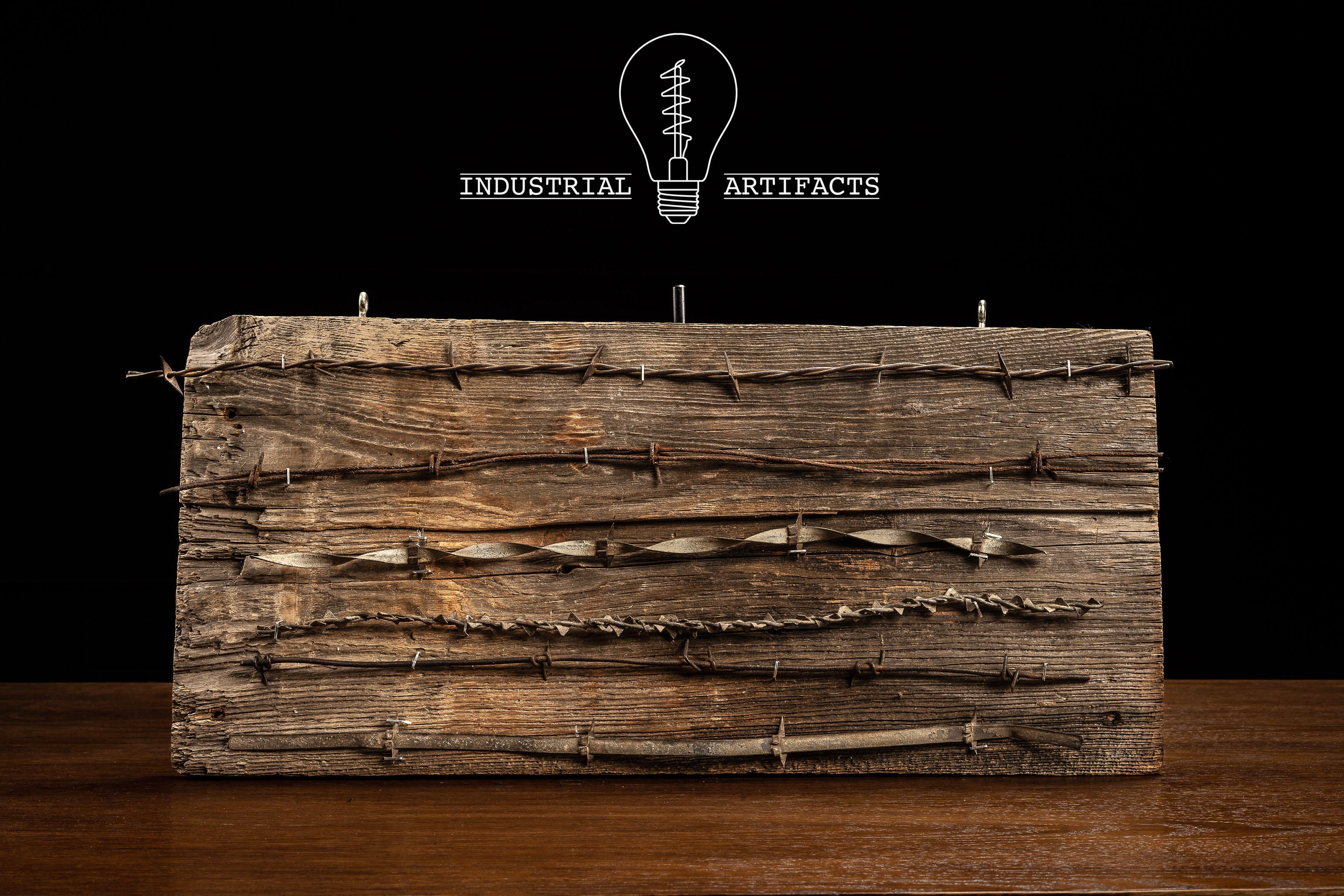 Other Assemblage Antique Barbed Wire Display Authentic Barb wire ...