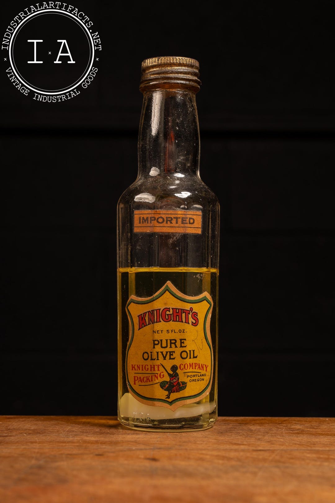 Knights Imported Olive Oil Bottle - Etsy