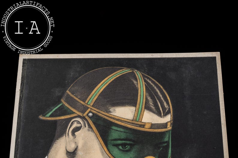Antique Evr-kool Goggle-visor Litho Cardstock Standee - Etsy