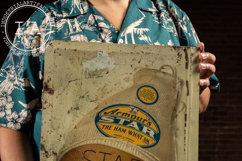 Vintage Armour's Star Ham TOC Sign - Etsy