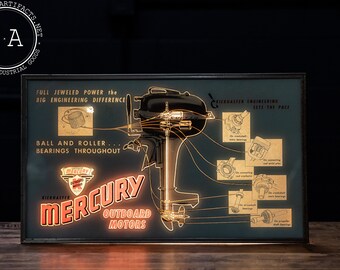 Vintage Mercury Sign - Etsy