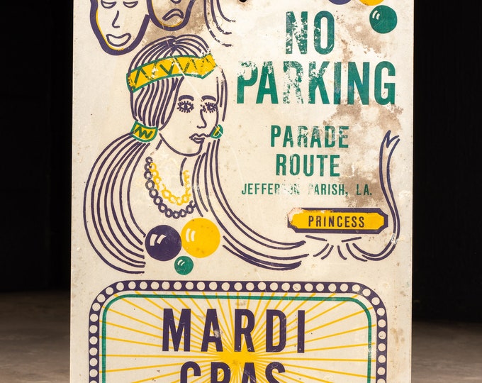 Vintage Mardi Gras Parade Sign - Etsy