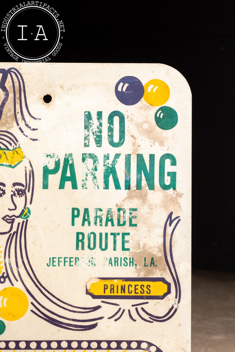 Vintage Mardi Gras Parade Sign - Etsy