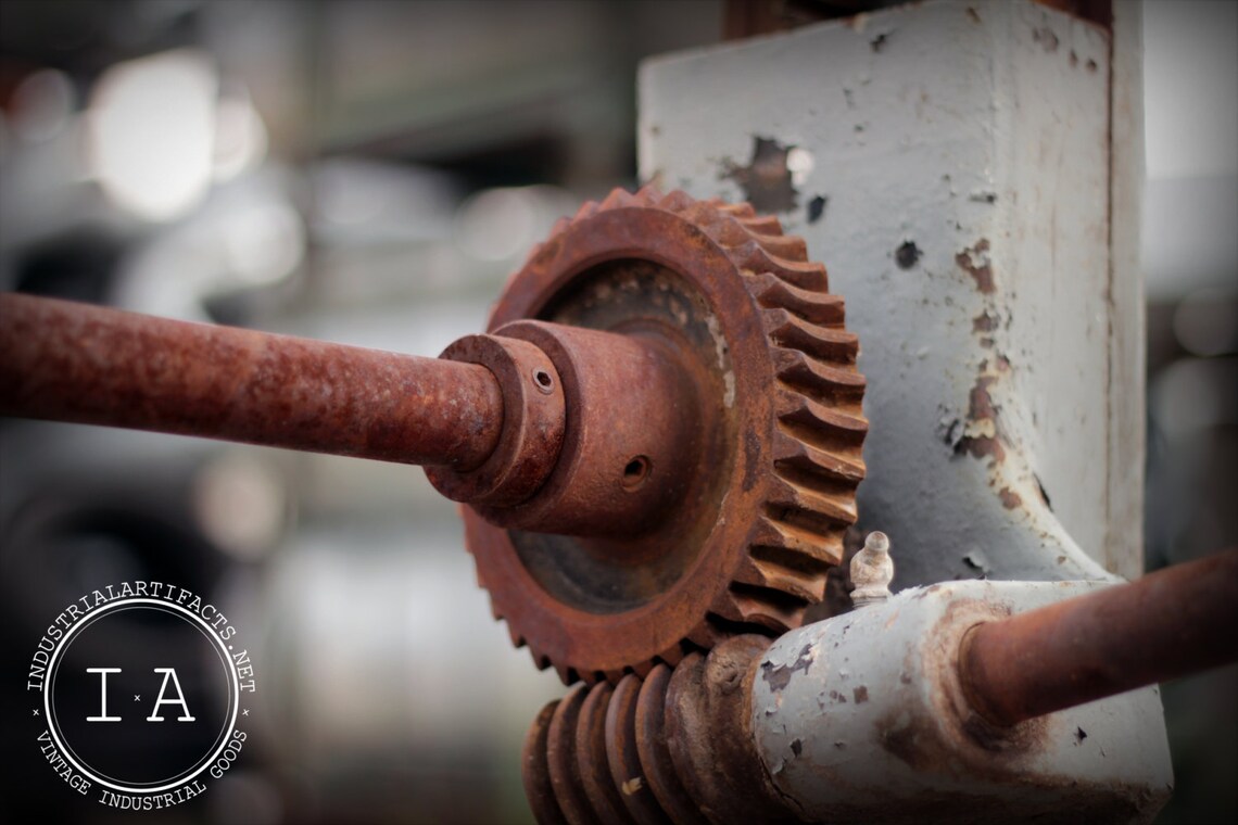 Antique Industrial Cast Iron Adjustable Factory Machine Base | Etsy