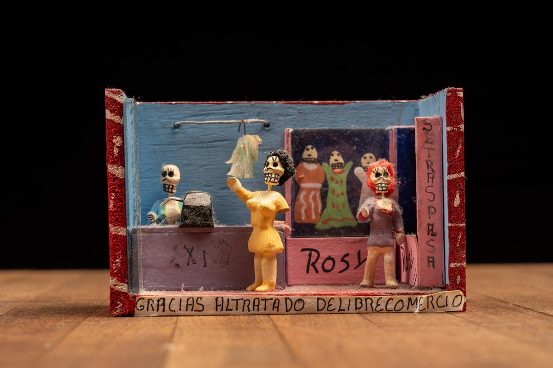 Vintage Miniature Clothing Store Diorama - Mexican Folk Art - Etsy