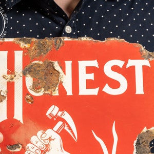 Antique SSP Honest Scrap Tobacco Advertising Sign - Etsy