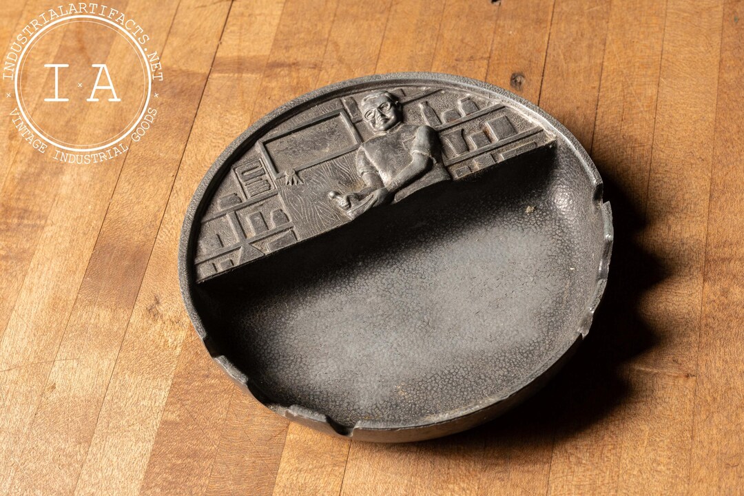 Vintage Pewter Apothecary Advertising Ashtray - Etsy