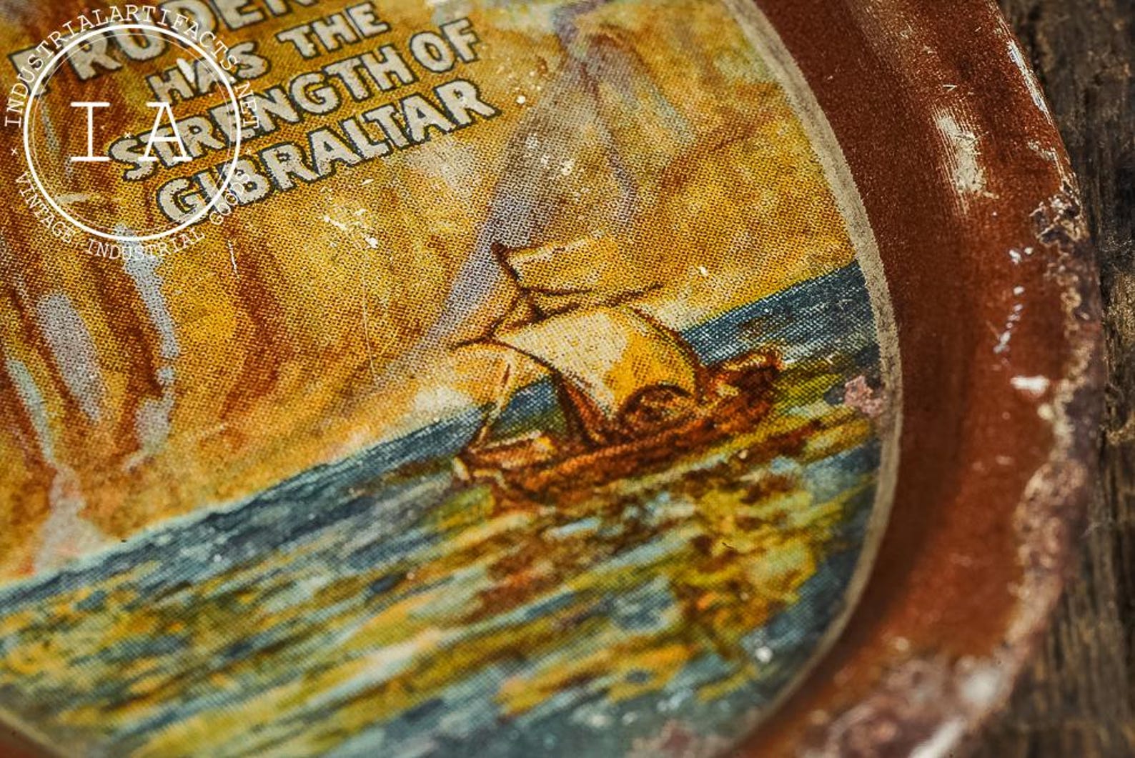 Prudential “strength of Gibraltar” Oval Advertising Tip Tray - Etsy