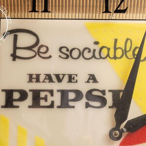 Vintage Lighted Plastic Pepsi Advertising Clock - Etsy