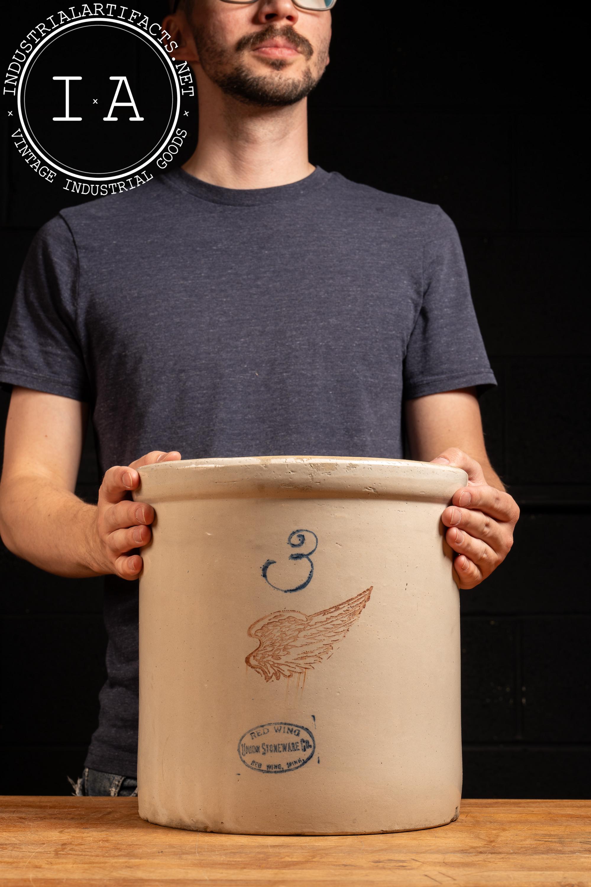 Early 20th Century 3-gallon Red Wing Crock - Etsy
