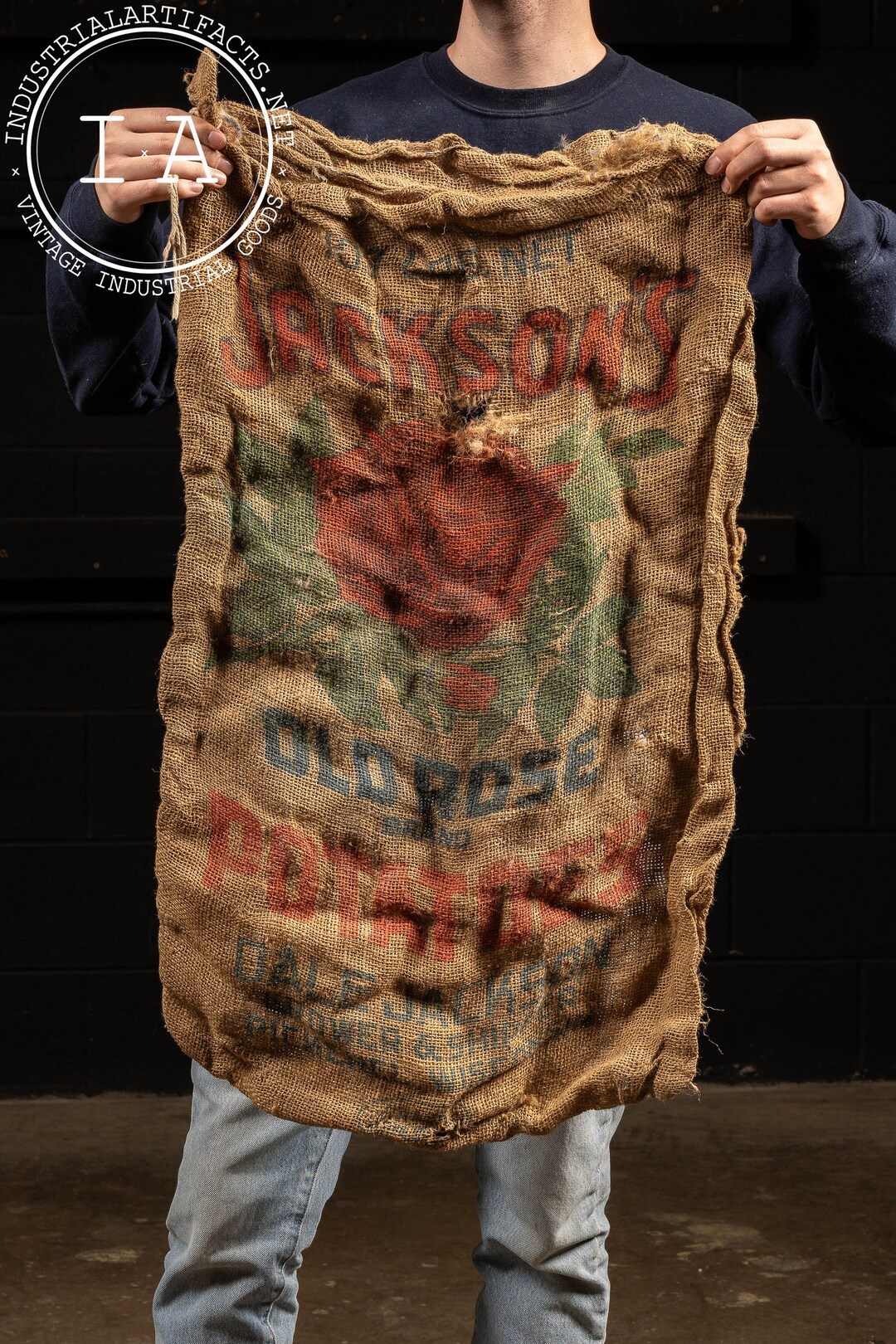 Vintage Jackson's Potato Sack - Etsy