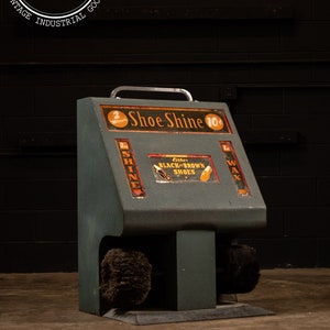 Vintage Coin-op Shoe Shine Machine - Etsy